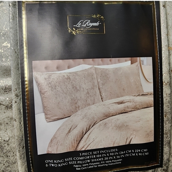 le Royale | Bedding | Le Royale 3 Piece King Size Luxury Velvet ...
